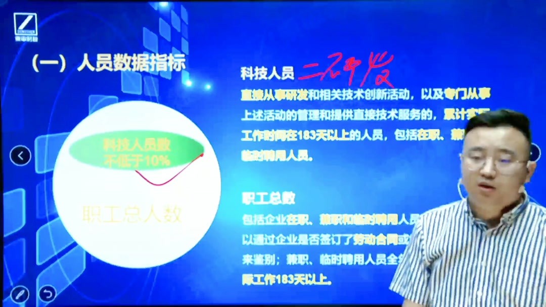 2021高新企业认定条件人员指标之科技人员占比、职工总人数、学历