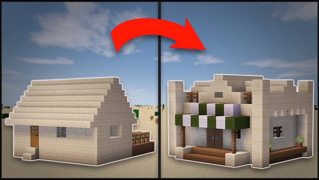 Minecraft如何改造沙漠村庄肉店?