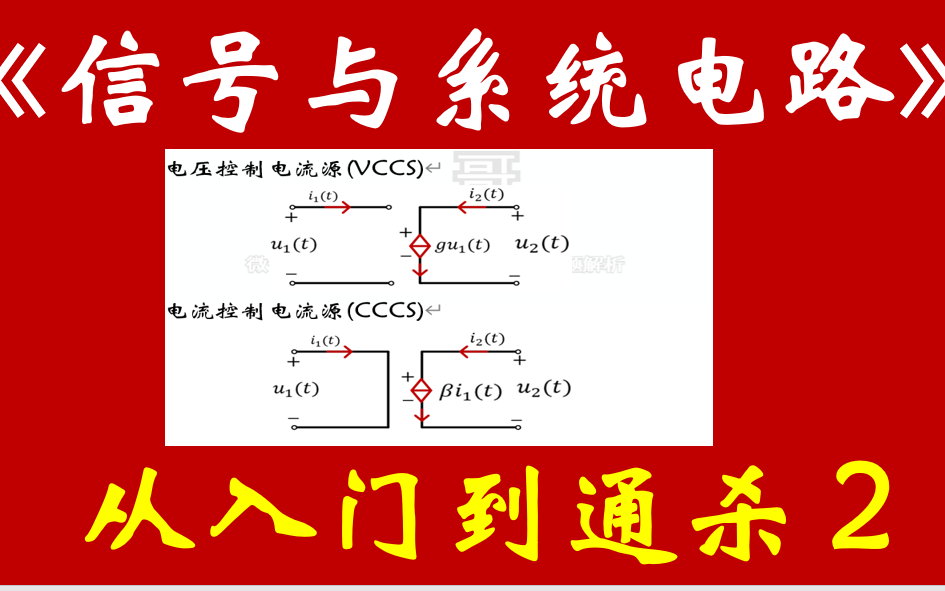 《通信考研》信号与系统电路题型看完可以直接上考场!遥遥领先对手~
