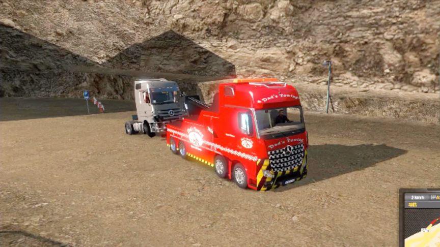 欧洲卡车模拟2,1.34版奔驰救援车加货物MOD分享,新工作解锁?