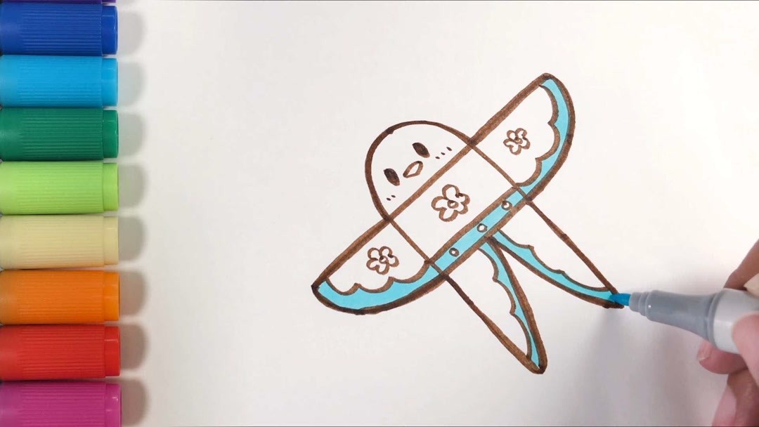多多学画画 第48集 益智简笔画 学画燕子风筝一起在民俗里迎节气
