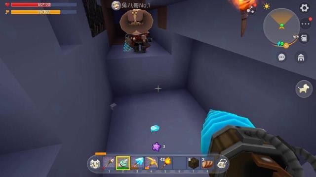 迷你世界荒岛求生50:墨墨变手残党,失手将幸运钻头丢进去了岩浆