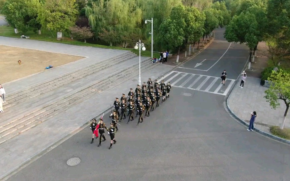 南京审计大学国旗护卫队 国庆升旗仪式