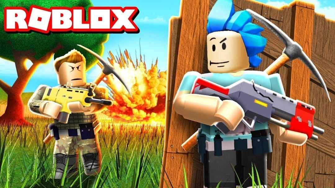 Roblox堡垒之夜模拟器!乐高方块人绝地求生刺激战场 面面