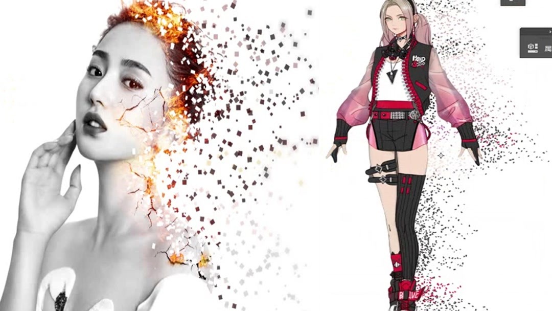 PS小技巧入门教程ps图片碎片化效果图的制作教程