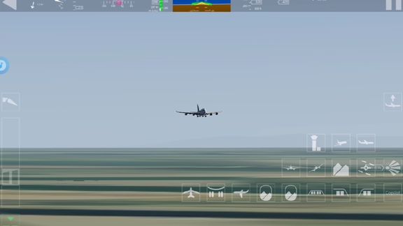 波音747-400起落架视角降落@模拟飞行2020