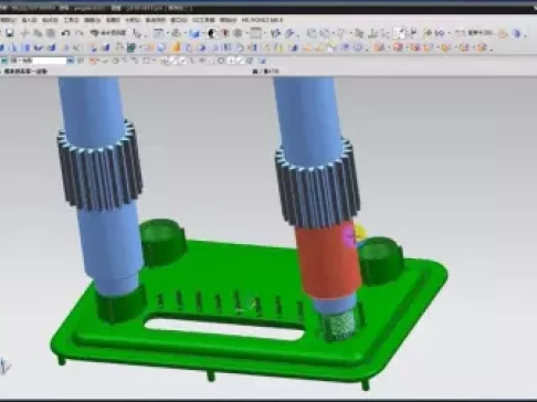 UG模具设计零基础教程 塑料磨模具系列教程-UG-CAD中齿轮模具的...