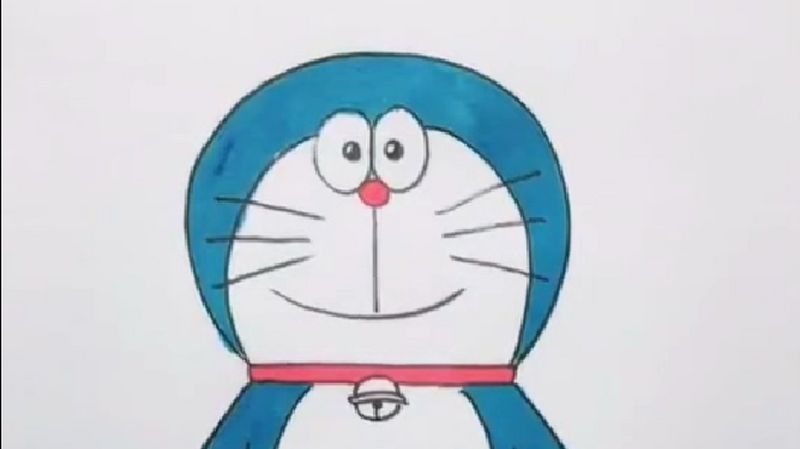 哆啦A梦控看过来咯,超级简单的简笔画教学,一看就会