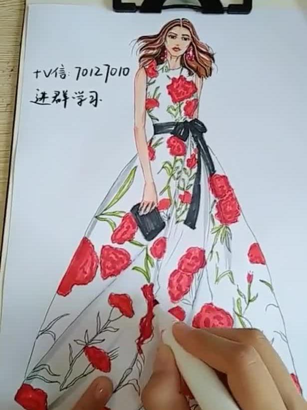 服装设计手绘:印花教程