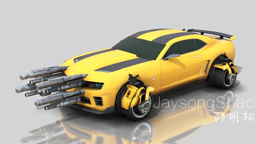 E3D+C4D制作大黄蜂变形动画输出(原理说明)