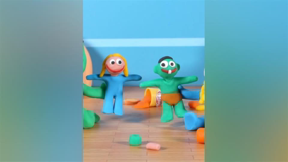 捏粘土啦动画片粘土手工粘土动画