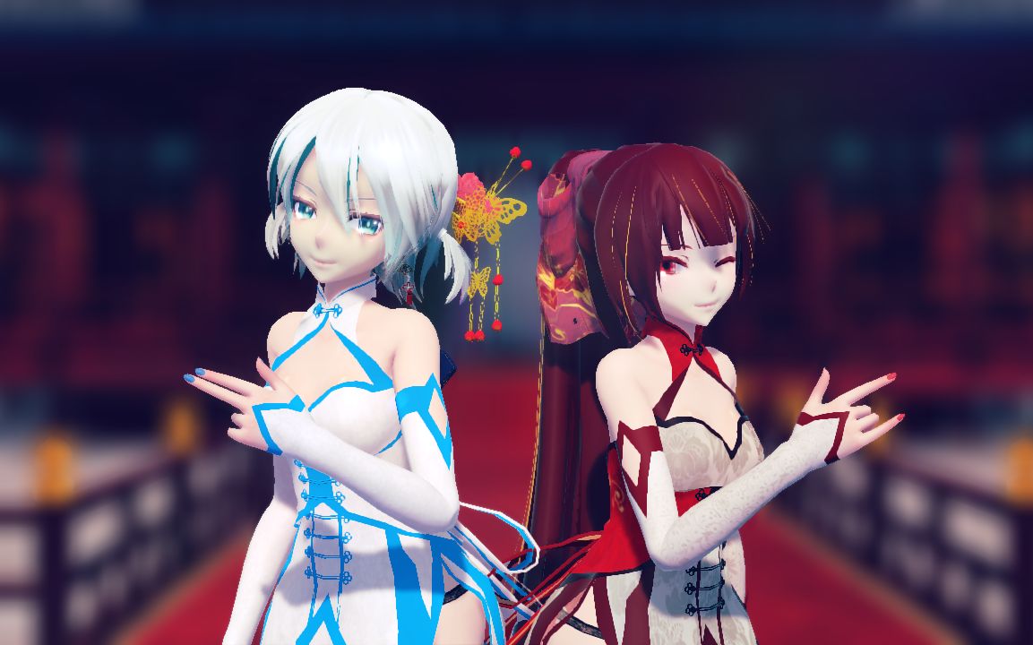 【MMD】2017歌姬们给您拜年了~【言和&东方栀子】