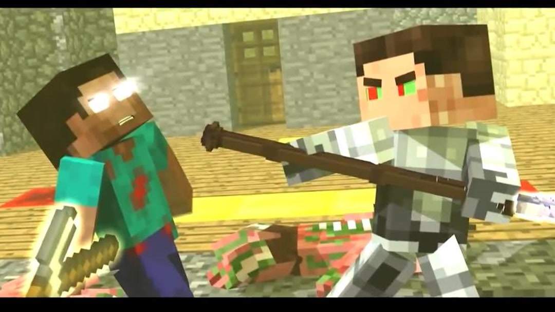 我的世界动画微电影#《终极之战!》终极对决末影之王HIM!