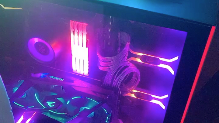 DIY神光同步 ICUE AURA SYNC光污染 RGB灯效 华硕主板