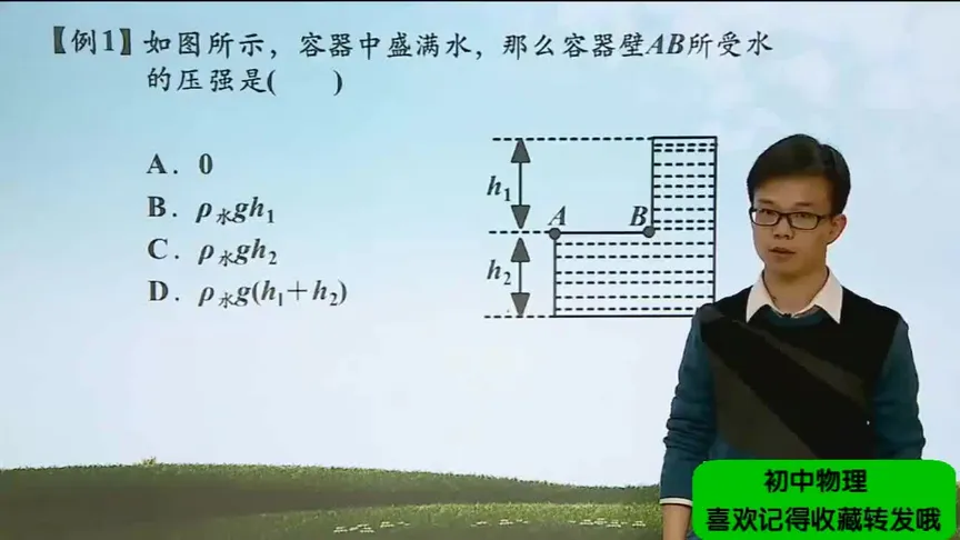 八年级物理:(2)压强单元复习-液体压强常考题型,赶紧帮孩子收藏