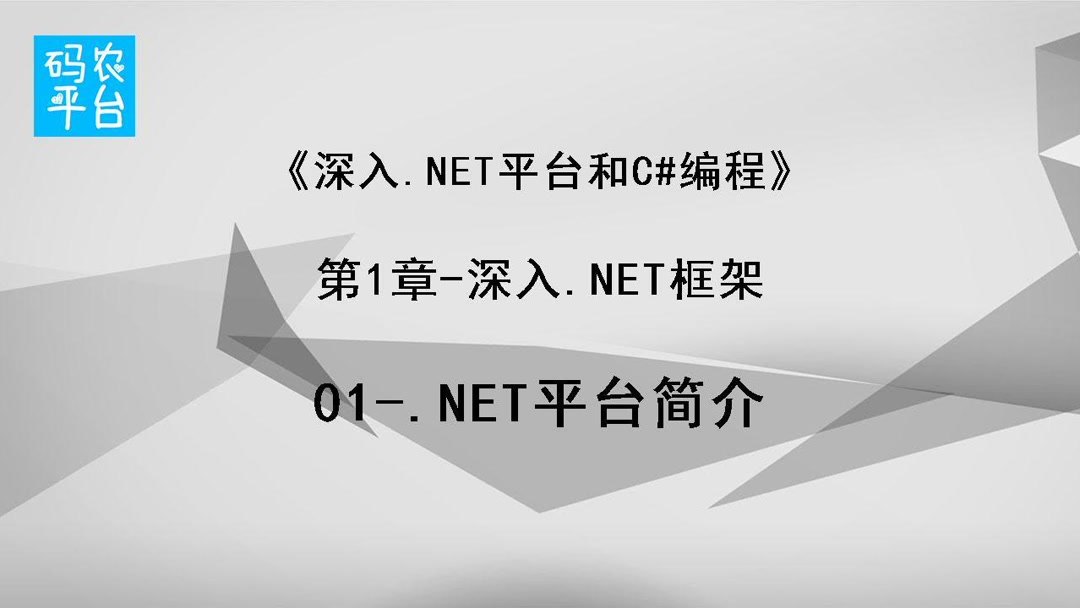 01-.NET平台简介