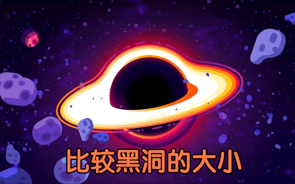黑洞大小的比较
