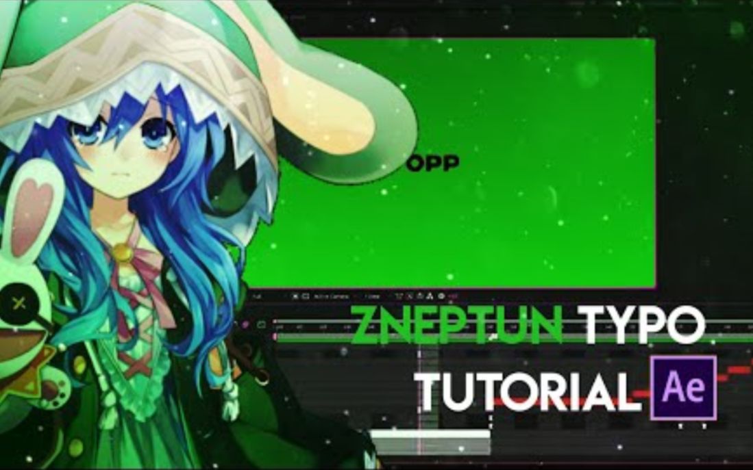 [AE教程]一个文字运动