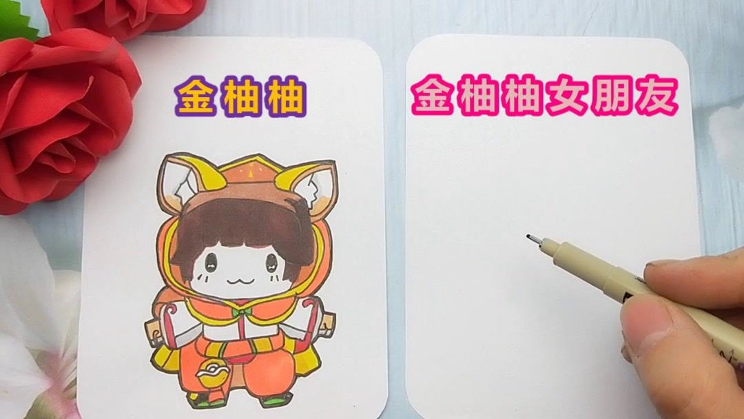 假如迷你世界金柚柚有个女朋友,会是怎样?用一幅趣味漫画告诉你