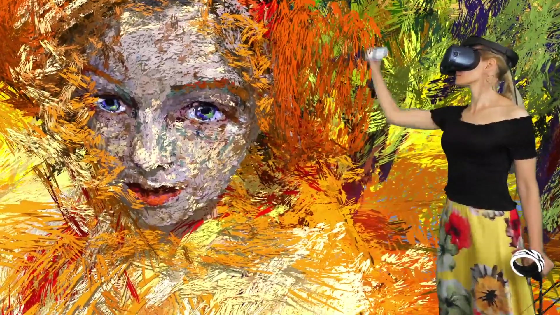 【VR绘画】 美丽的秋天-Vive Cosmos倾斜刷-VR绘画