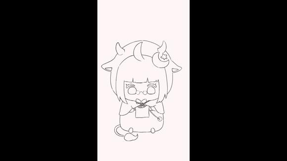 手残党也能学会的q版牛的画法,简单易上手哦!#闪艺#Q版人物