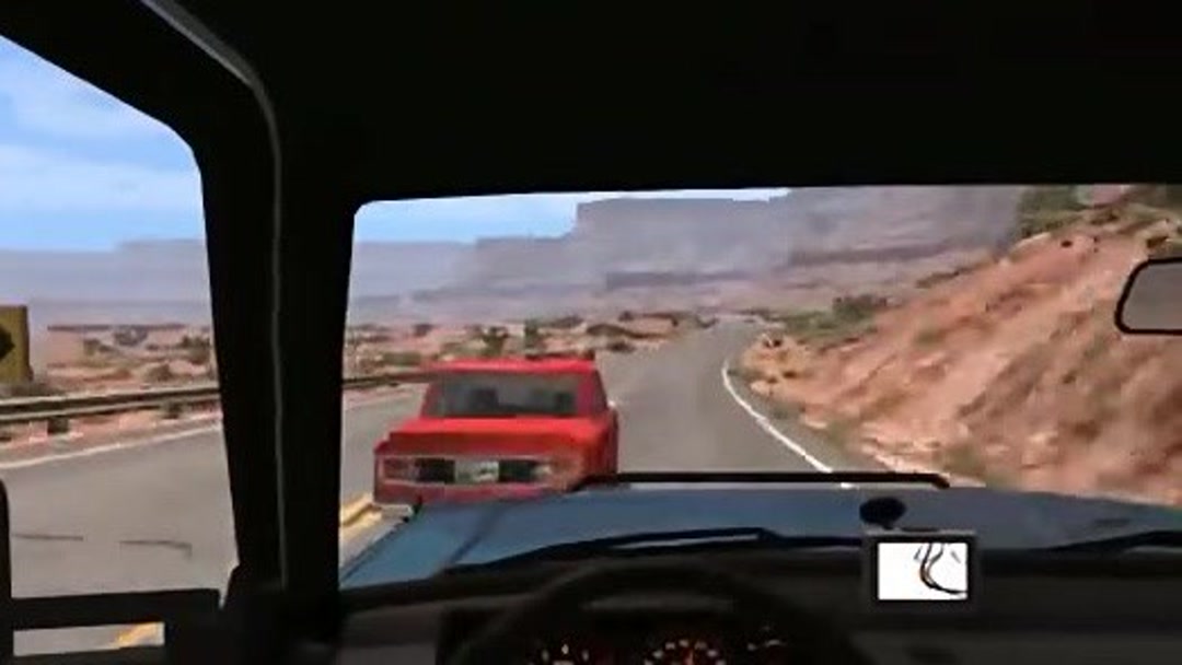 BeamNG模拟警车追捕碰撞