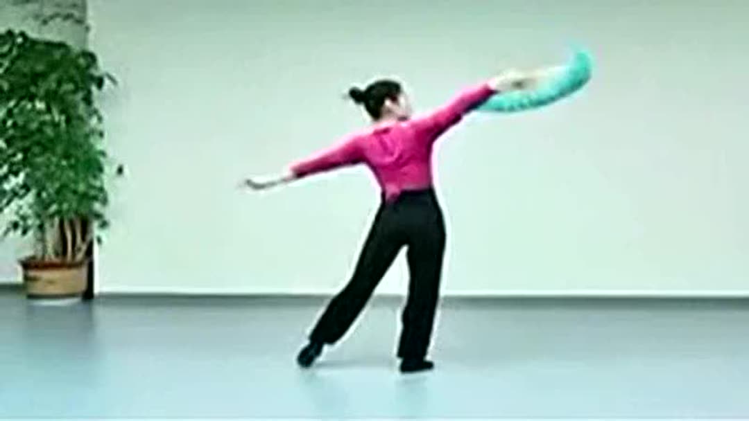 广场舞荷塘月色教学 扇子舞动作分解示范教学