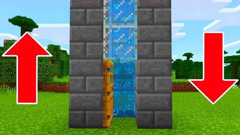我的世界:海洋版水电梯被和谐了?教你一个新做法,复古水电梯!