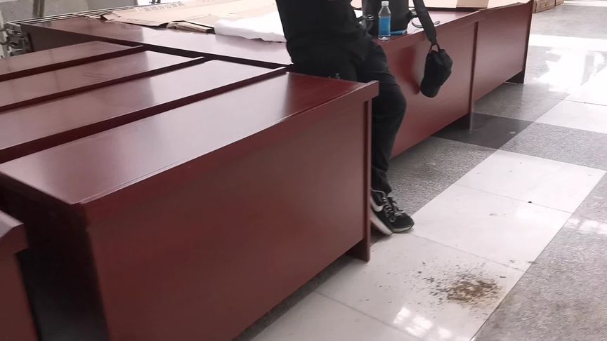 110张会议桌安装现场!#办公家具