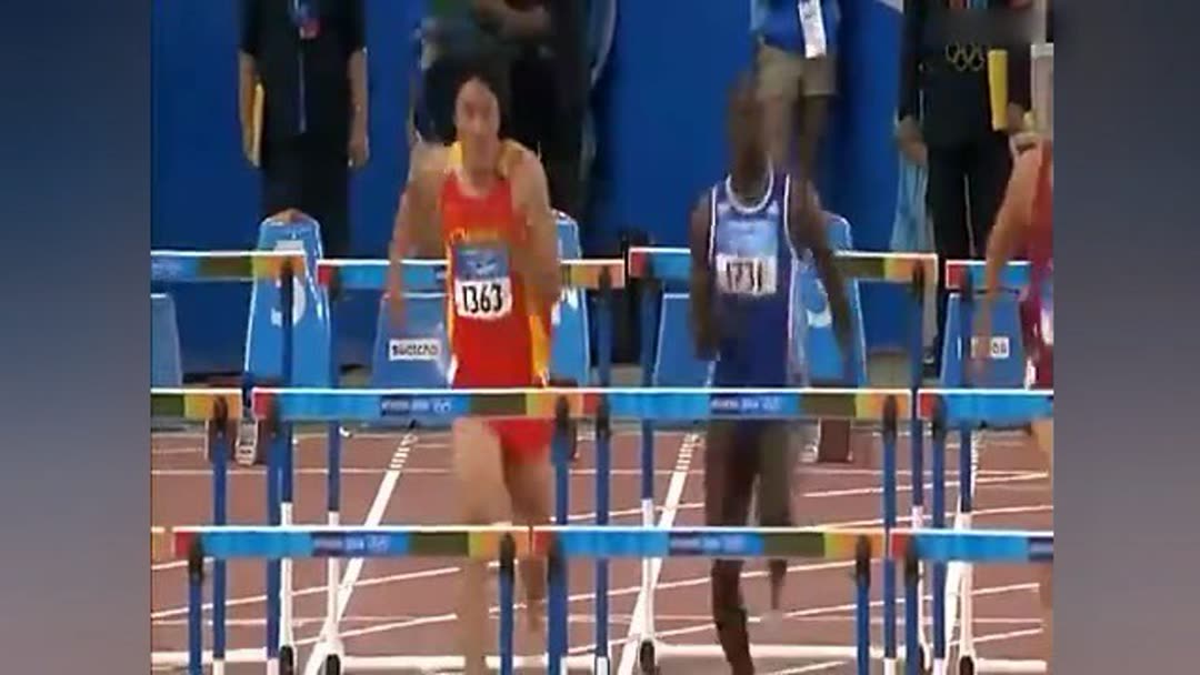 刘翔奥运会110米跨栏夺冠, 亚洲人的第一块金牌!