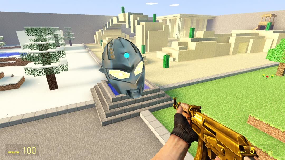 我的世界 封印在结界处的奥特曼巨人