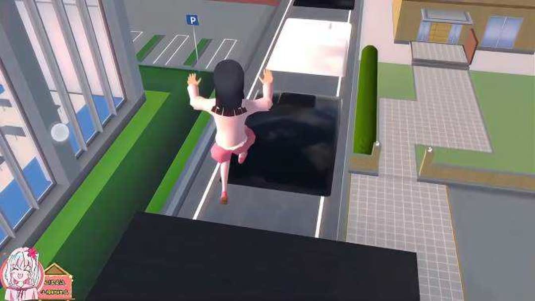 樱花校园模拟器,打卡黑白钢琴跑酷 趣味数鸭子乐此不疲!