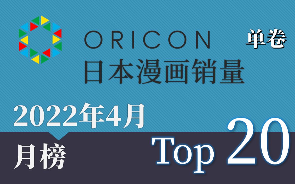 【Oricon月榜/2022年4月】日本漫画销量 单卷Top 20