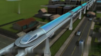 国外展示未来磁悬浮列车运行视频,看着真心向往啊