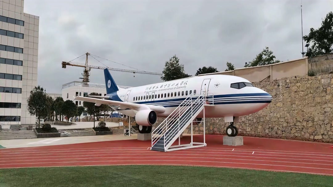 仿真飞机模型航空模拟舱空乘实训舱安装效果