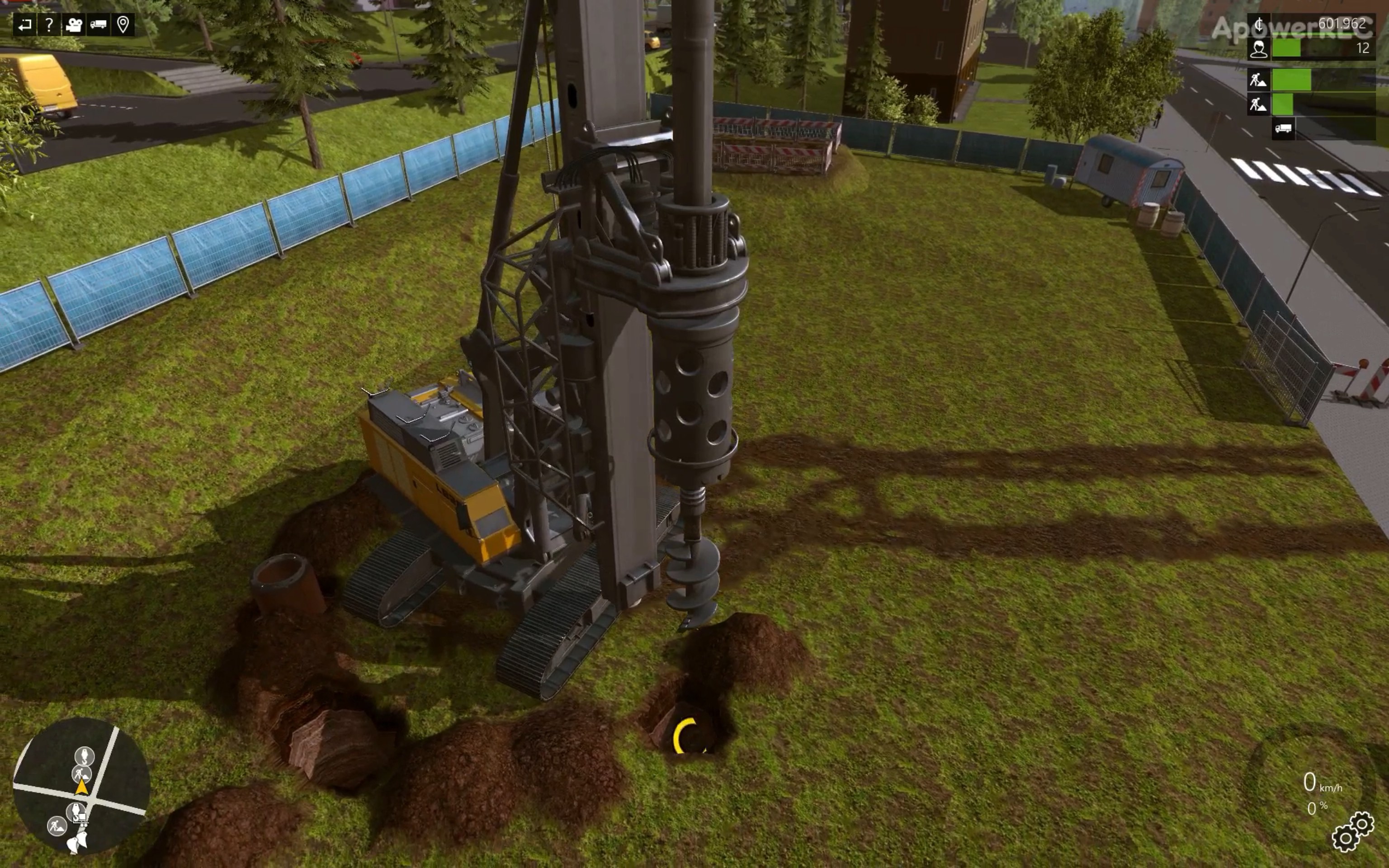 建筑模拟2015 如果用旋挖式钻孔设备挖到极限深度在跳下去会怎么样