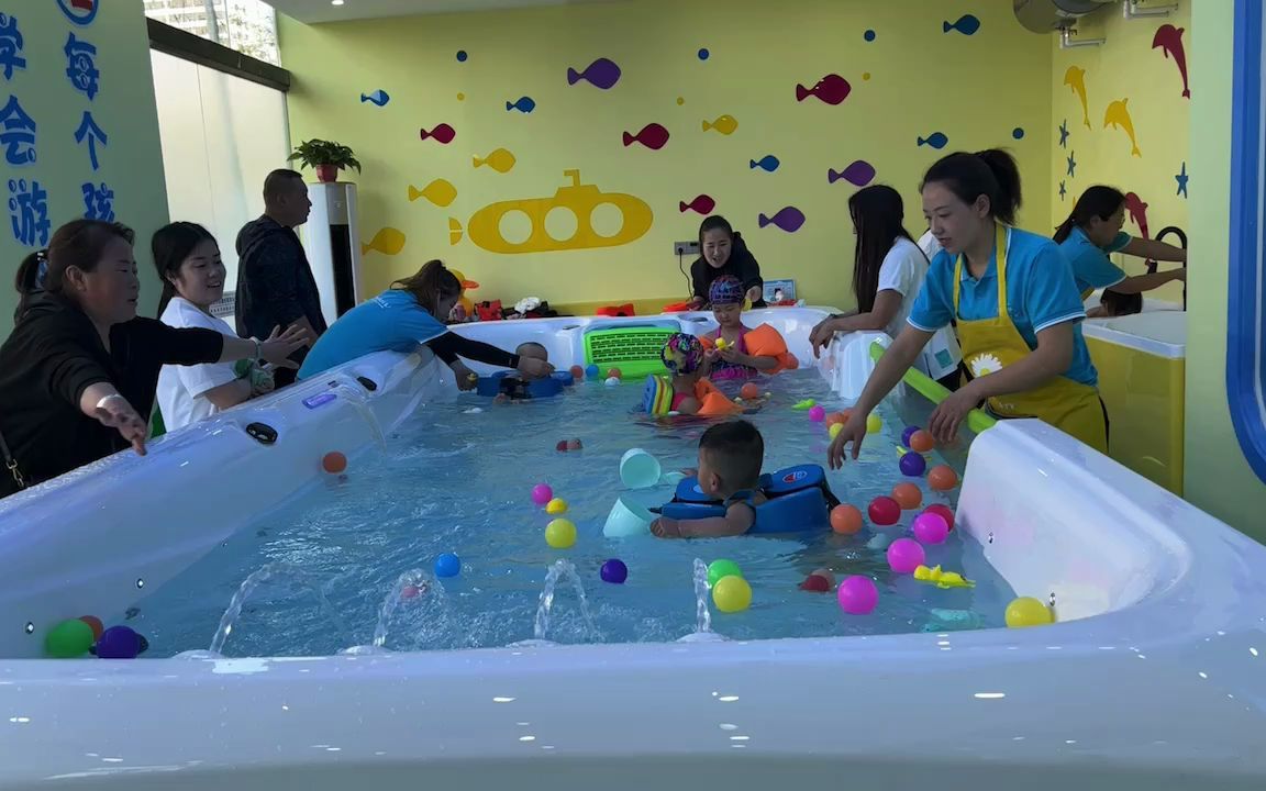 婴儿游泳馆生意火爆的原因,婴幼儿游泳馆加盟连锁大品牌鱼之乐,标准...