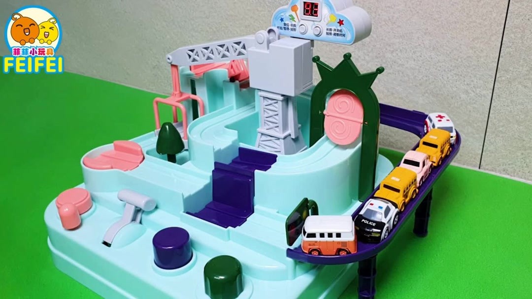 少儿卡通动画 组装新玩具闯关大冒险 向小朋友展示玩法