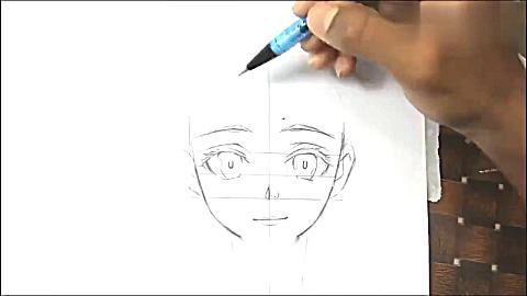 漫画家用直观方式教你怎样定位动漫人物的五官轮廓!相当实用教程