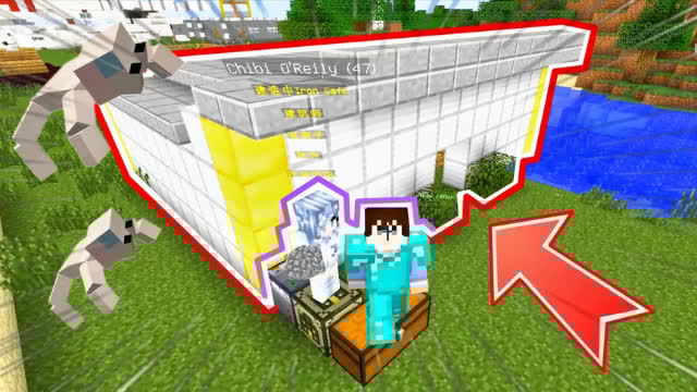 我的世界模拟城市80新建造一座铁块咖啡馆,十分坚固