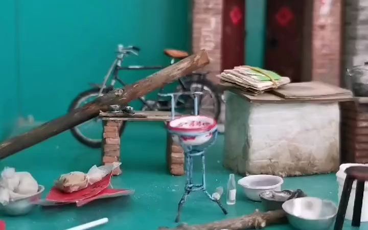 【微缩模型】制作的老房子的一部分物件