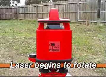 SP30激光扫平仪在室外水平放样的操作