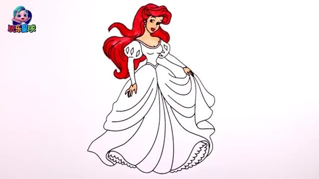 儿童绘画: 童话公主简笔画