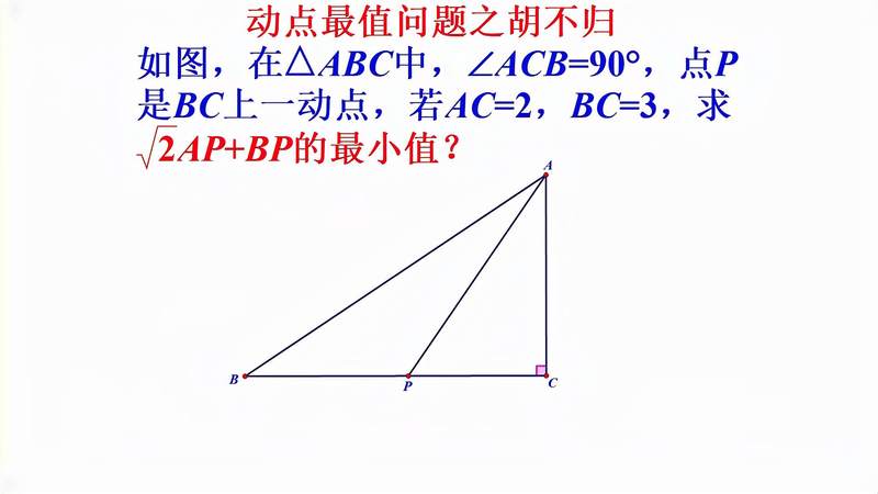 动点最值问题之胡不归模型,经典题型,初中生应该掌握
