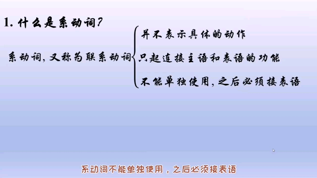 高中英语语法精讲 - 系动词
