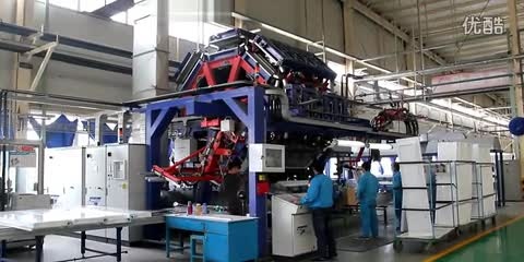 冰箱生产过程 对开 门体 新飞电器 徐世广