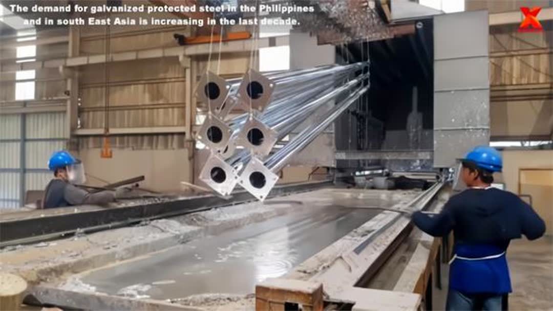 听过不一定见过,这就是热镀锌工艺,长见识了