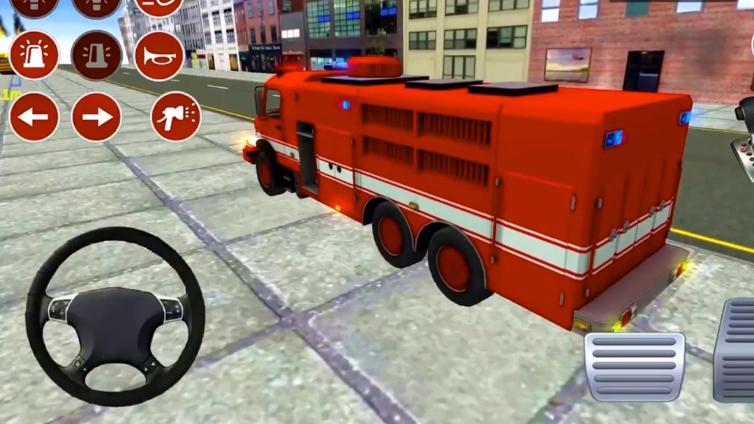 消防车救援模拟驾驶趣味游戏