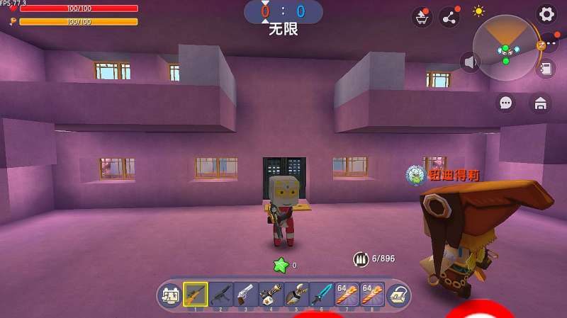 迷你世界:近身作战,狙击枪都不用开镜了