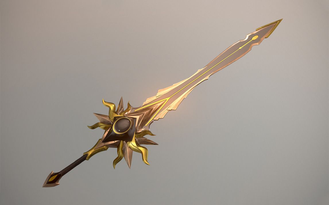 Maya-太阳剑模型制作教程。maya建模基础教程